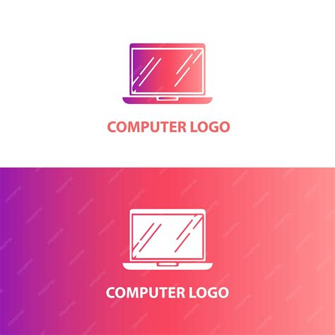 Premium Vector Gradient Computer Logo Design Template