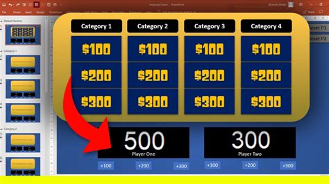 Jeopardy Powerpoint Template Excel Templates Excel Templates