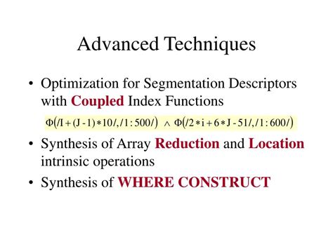 Ppt Comparison Of Array Operation Synthesis And Straightforward