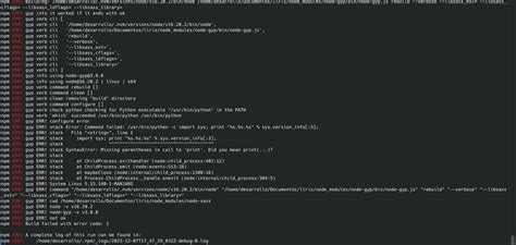 Python Npm Install And Npm Install Force Are Not Working When I Try