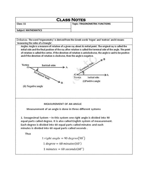 11 Mathematics Pdf Trigonometric Functions Function Mathematics