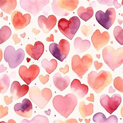 Premium Photo Hearts Pattern Wrapping Paper