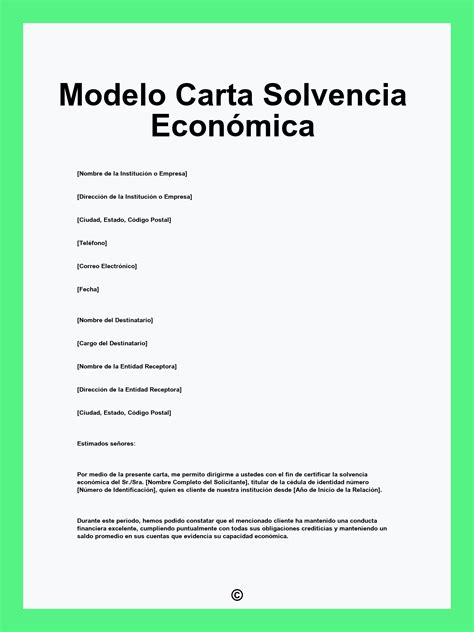 Carta De Solvencia Economica Ejemplo Imagescarta De Ayuda Economica