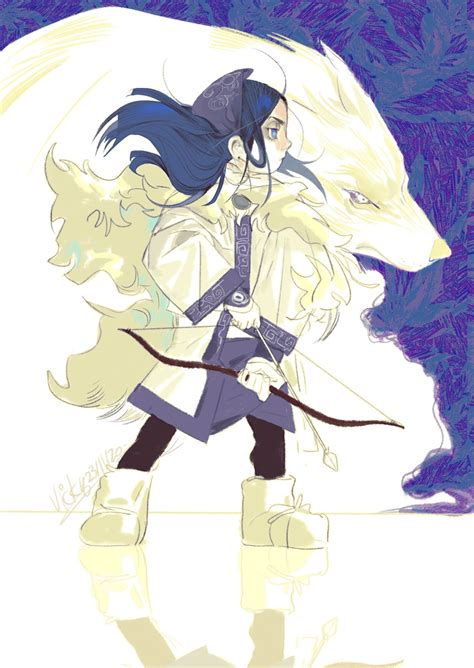 Safebooru 1girl Ainu Ainu Clothes Arrow Projectile Asirpa Bandana