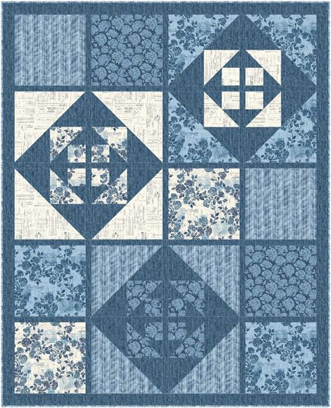 Ripples Cubed Quilt Pattern Pdf Download Etsy