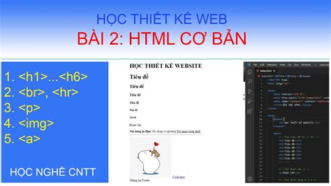 học html5 và css3 thiết kế website bài 2 youtube
