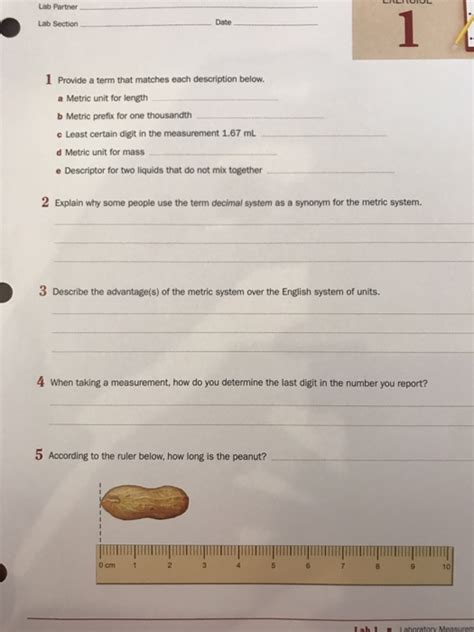 Solved Lab Partner Lab Section Date 1 Provide A Term That