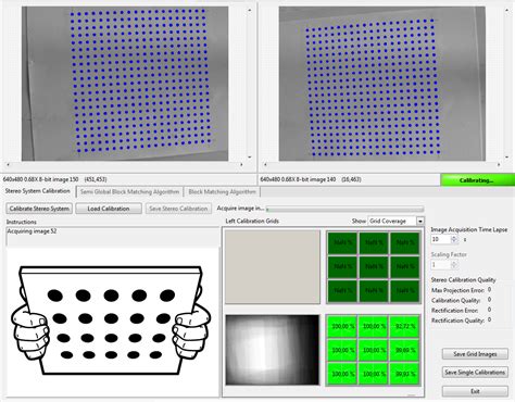 stereo vision calibration failed ni community
