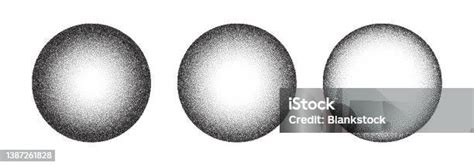 도트워크 3d 구체 배경 검은 소음 스티플 도트 점선 벡터 0명에 대한 스톡 벡터 아트 및 기타 이미지 0명 거친 필름 효과 구 Istock