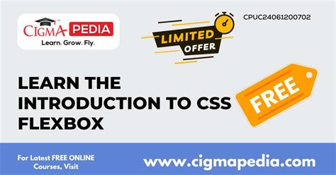 Learn The Introduction To Css Flexbox Free Udemy Course Cigma Pedia