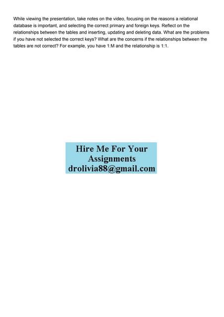 While Viewing The Presentation Take Notes On The Video Focpdf