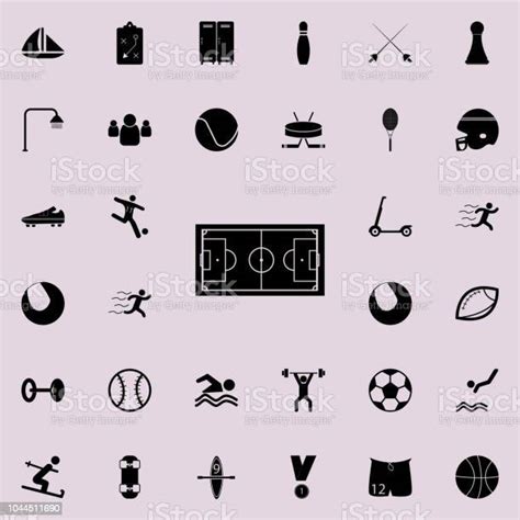 축구 필드 아이콘입니다 웹 및 모바일에 대 한 스포츠 아이콘 유니버설 세트 경쟁에 대한 스톡 벡터 아트 및 기타 이미지 경쟁