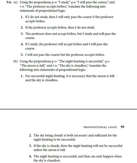 SOLVED A Using The Propositions P I Study Q I Will Pass The Course And R