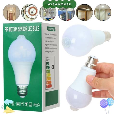 Wisdomest Motion Sensor หลอดไฟ Led B22 ไฟประหยัดพลังงานที่ใช้งานได้จริง