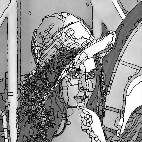 the a original image lena 512 × 512 and b the segment boundaries