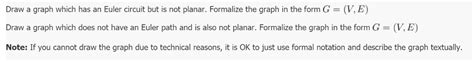 Solved Draw A Graph Which Has An Euler Circuit But Is Not