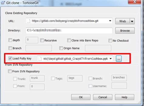 git and tortoisegit only with putty key [1] forum archive netsarang