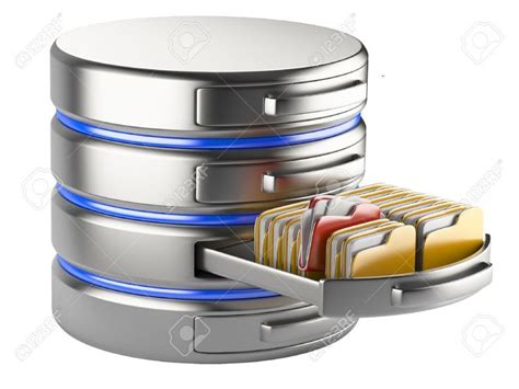 Database Storage Concept On Servers In Cloud