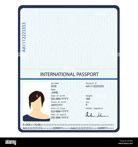 Passport Background Template Passport Background Template