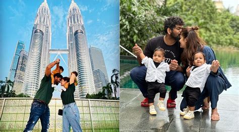 Nayanthara And Vignesh Shivan Carry Sons Uyir And Ulag On Their Shoulders As They Celebrate