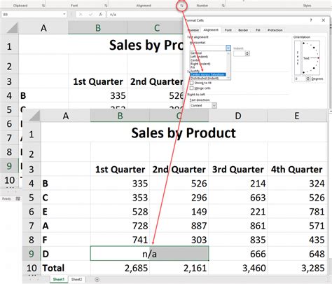 Comparing Excels Merge Cells And Center Across Selection Features