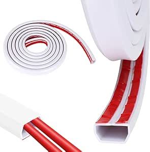 Kabelkanal Vit Självhäftande 15 Mm X 10 Mm Kabel Gömma Vägg Kabelkanal Självhäftande