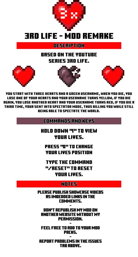 3rd Life Minecraft Mods Curseforge