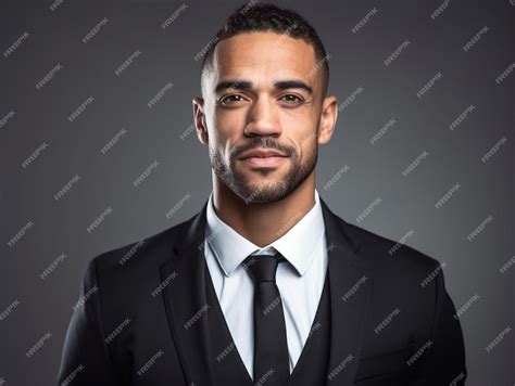 Premium Photo Portrait Of A Handsome Confident Businessman Wearing