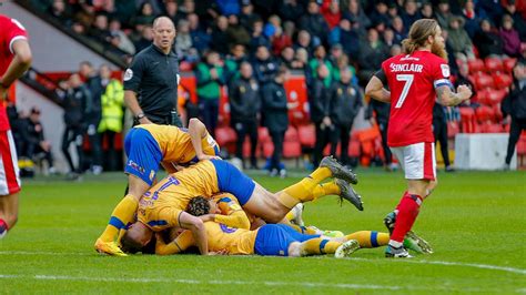 Vote For Your Man Of The Match From Walsall Victory News Mansfield Town