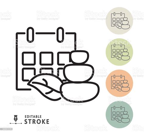 현대 스킨케어 및 뷰티 트리트먼트 약속 씬 라인 스타일 편집 가능한 스트로크 개념에 대한 스톡 벡터 아트 및 기타 이미지
