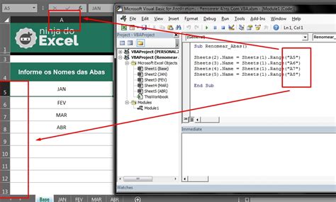 Mudar Nome De Várias Abas Ao Mesmo Tempo No Excel Ninja Do Excel