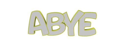 Stl File First Name Abye 💡 ・3d Printing Design To Download・cults