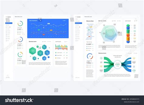 Vector Set Infographics Dashboard 库存矢量图（免版税）2058844373 Shutterstock