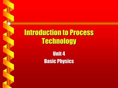 PPT Introduction To Process Technology PowerPoint Presentation Free Download ID 4745727
