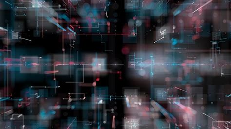 3d 렌더링 추상기하학적 배경 선과 보케는 파란색과 빨간색 건축 디자인 차트 빅 데이터 연결 및 기술입니다 0명에 대한 스톡 사진 및 기타 이미지 Istock