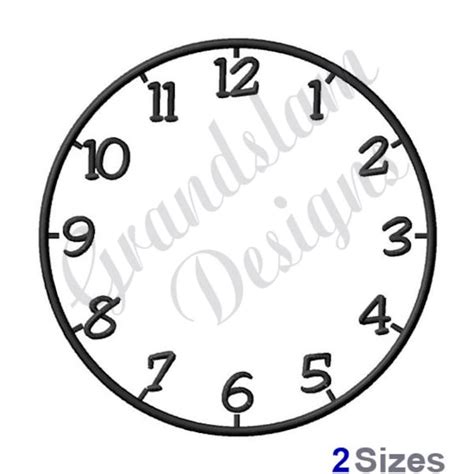 Clock Face Design Etsy