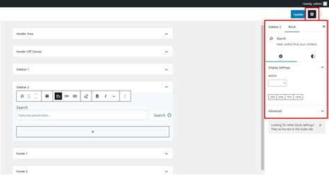 Widget Settings WordPress Documentation TemplateMela