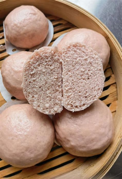 【牛奶紫薯馒头的做法步骤图，怎么做好吃】小师小食记下厨房