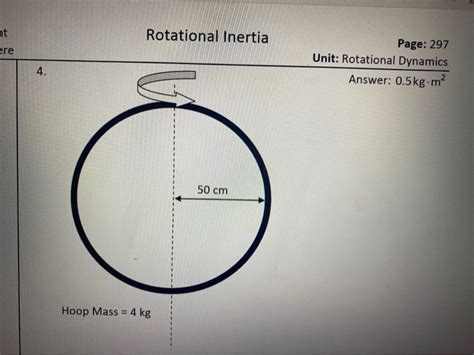 Solved Rotational Inertia Page 297 Unit Rotational Chegg Com