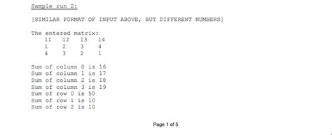 Solved Lab14a Unlike With One Dimensional Arrays Which
