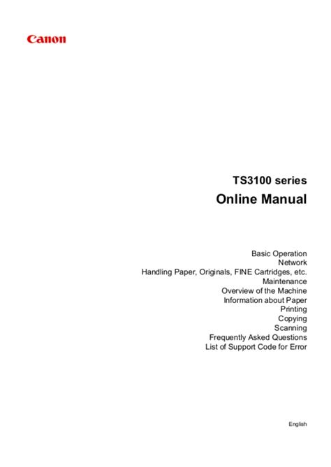 Canon Pixma Ts3150 User Manual English 369 Pages