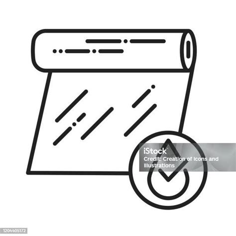 투명 방수 필름 블랙 라인 아이콘입니다 발 수 코팅 재료 개념 웹 페이지 모바일 앱 프로모션에 대한 픽토그램 Ui Ux Gui 디자인 요소입니다 0명에 대한 스톡 벡터 아트