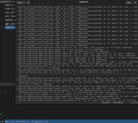 sql query logging for debugging database sql strapi community forum