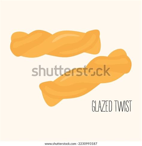 Twisted Glazed Donut Vector Glazed Twist Stock Vector Royalty Free Shutterstock