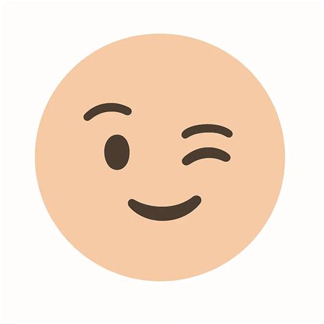 顔文字ウインク｜イラスト・フリー素材なら「シンテリ」