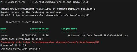 Optimizing Powershell Scripts To Check For Unique Permissions In