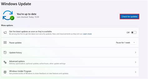 how to check for updates in windows 11 geeksforgeeks