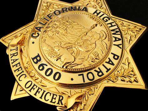 Us Chp Traffic Officer Badge California Highway Patrol Replica Movie P