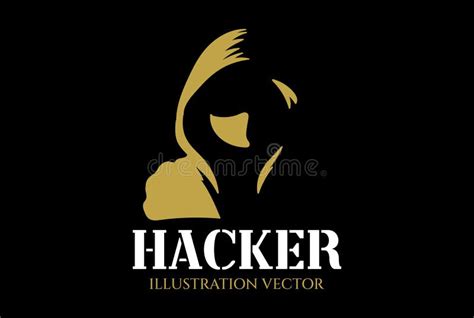 Mysterious Man With Hoodie Jacket For Hacker Icon Illustration Stock Vector Illustration Of