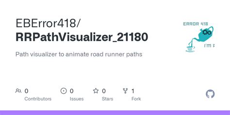 Github Eberror418rrpathvisualizer21180 Path Visualizer To Animate Road Runner Paths